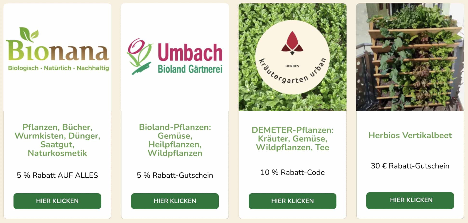 Geschenke & Rabatte für den leichten Start - Bio-Balkon